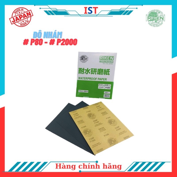 Giấy nhám nước P1000 Riken - Nhật Bản | Công ty TNHH TMDV IST