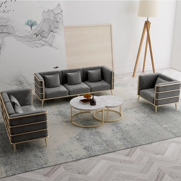 Bộ bàn ghế sofa khung sắt SFS-01 | Thiết Kế, Thi Công Nội Thất Trọn Gói