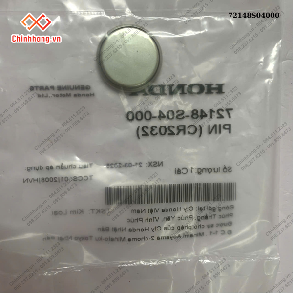 PIN(CR2032) Pin Chìa Khoá Điều Khiển Remote SH, Vision, Air Blade, Lead ...