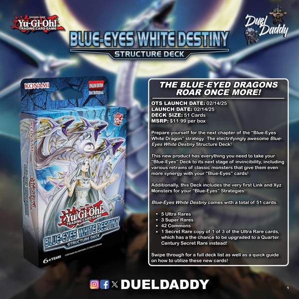 [TCG] Blue-Eyes White Destiny: GOAT Structure Deck tại TCG
