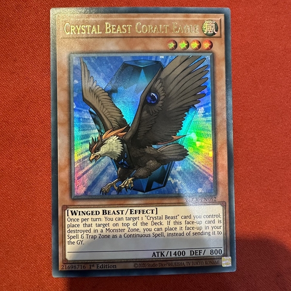 [Thẻ Bài Yugioh Chính Hãng] Crystal Beast Cobalt Eagle