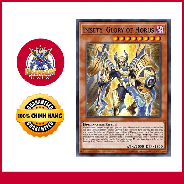 [Thẻ Bài Yugioh Chính Hãng] Imsety, Glory of Horus