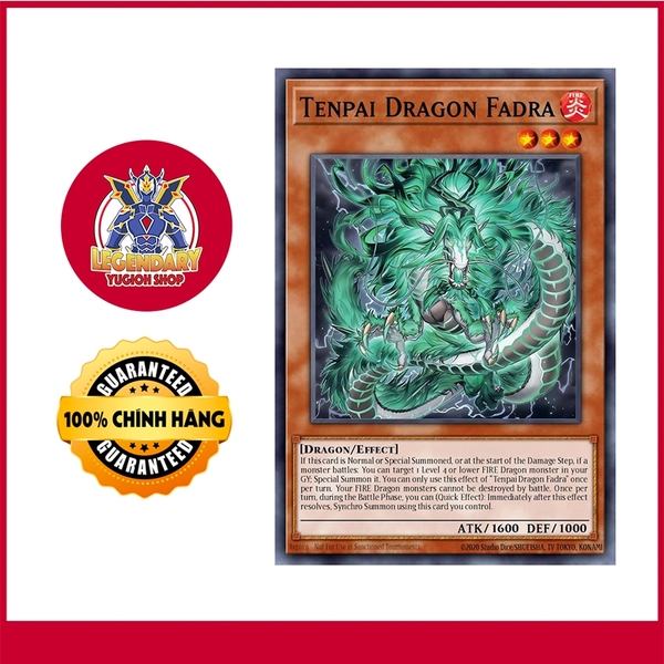 [Thẻ Bài Yugioh Chính Hãng] Tenpai Dragon Fadra