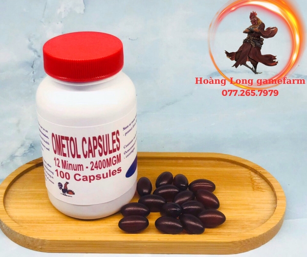 OMETOL CAPSULES - THUỐC NUÔI TUẦN CUỐI ĐÁ CAO CẤP 12 Minum - 2400mgm 10 ...