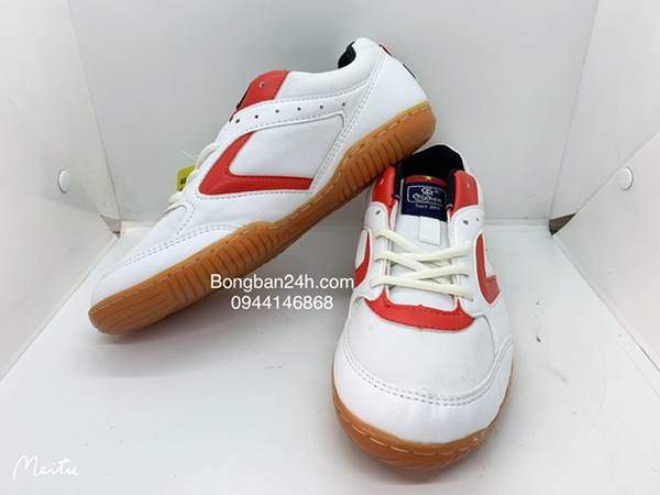 Giày chí phèo trắng sọc đỏ 170
