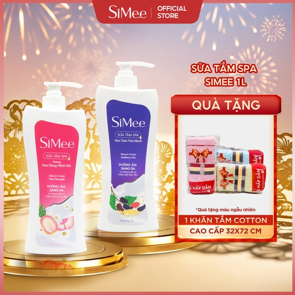 Sữa tắm Spa SiMee 1L | Làm sạch - Dưỡng trắng – Dưỡng ẩm