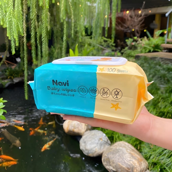 Thùng 10 gói khăn ướt Navi Baby Wipes loại 100 tờ tiện lợi - Gia Dụng ...