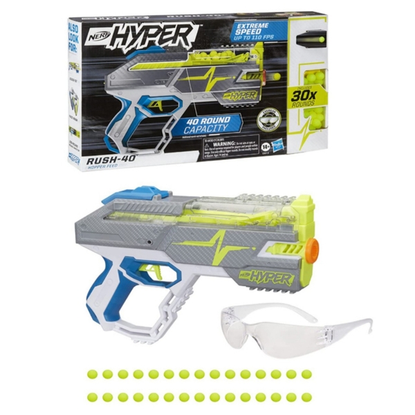 NERF Hyper Rush-40 Pump-Action Blaster Nerf - Sản phẩm chính hãng, giao ...