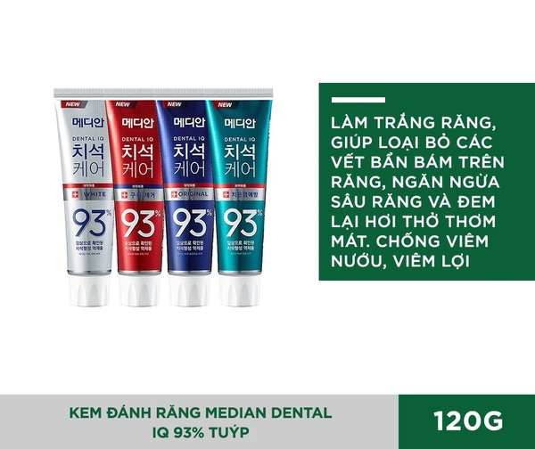 Kem Đánh Răng Median Dental IQ 93% Toothpaste | LYO SHOP - Beauty & Heath