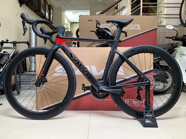 Xe đạp đua SAVA X9-7 2024 - Khung, vành Full Carbon, Full group Shimano ...