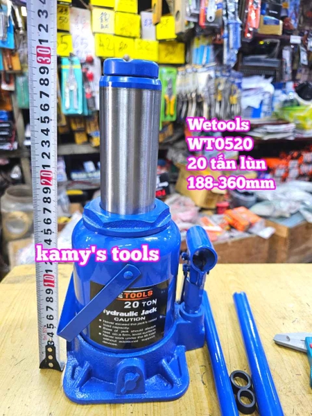 Kích con đội thuỷ lực 20 tấn lùn thấp Wetools WT0520 188-360mm