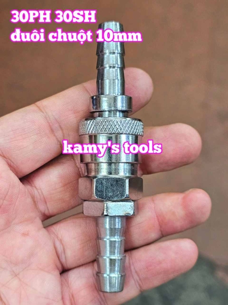 Bộ nối nhanh hơi khí nén đuôi chuột dây 10mm 30SH 30PH Wetools WT-30SH ...