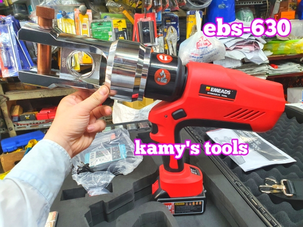 Kìm ép cos thủy lực dùng pin EMEADS EBS-630 ép nhồi, bảng điện tử