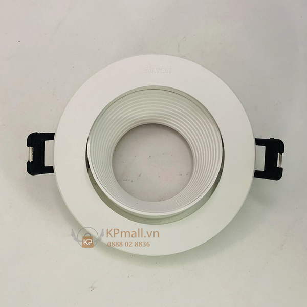 Khung viền đèn rọi điểm Spotlight KC1 màu Trắng Simon N0424-0391 KPmall
