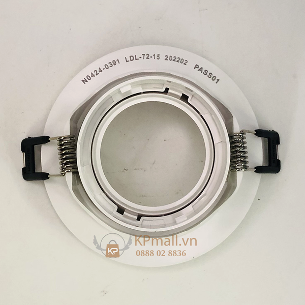 Khung viền đèn rọi điểm Spotlight KC1 màu Trắng Simon N0424-0391 KPmall