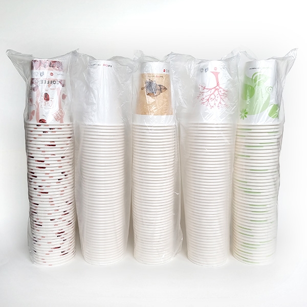 Cốc giấy 12oz 2PE kèm nắp lạnh - Trái Cây - Tô giấy