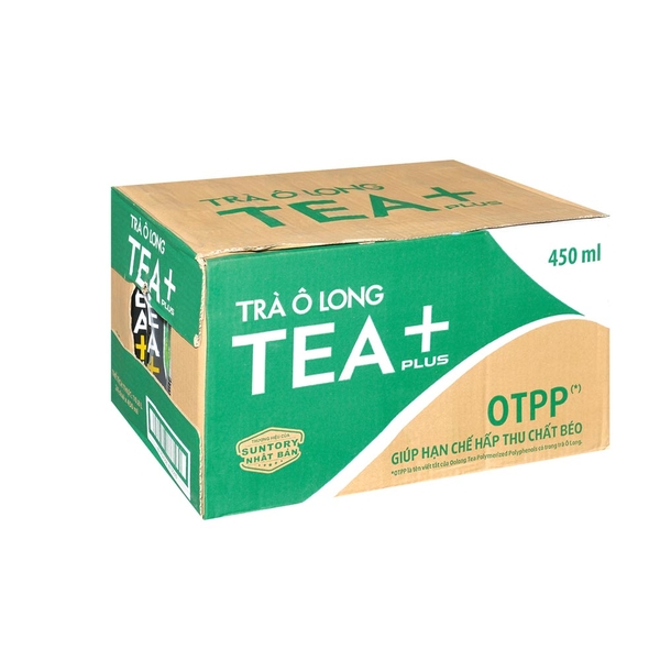 Trà Olong Tea+ 450ml - Thùng 24 chai Nhà Tôi Mart