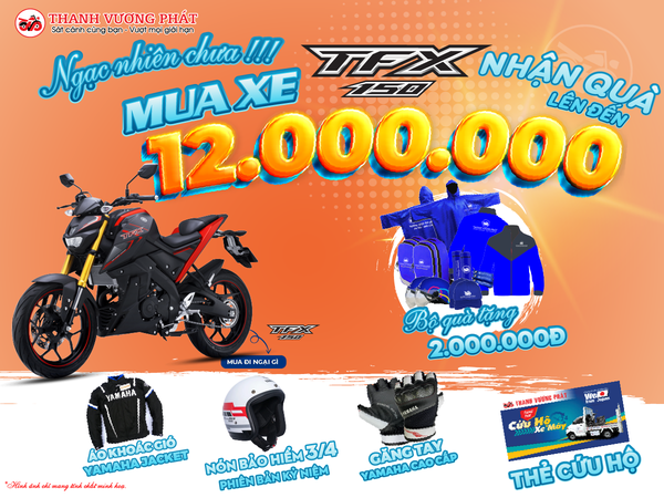 TẬU YAMAHA TFX NHẬN ƯU ĐÃI ĐẾN 12.000.000VND TẠI THANH VƯƠNG PHÁT