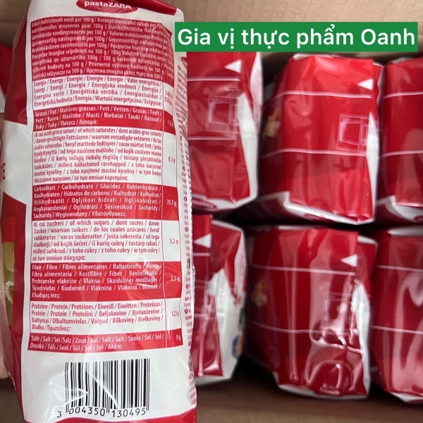 NUI Ý ỐNG 34 PASTA 500G - REGGIA- 0903170805