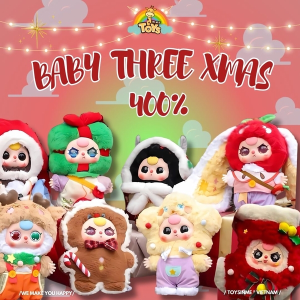 BABY THREE XMAS 400% - CHRISTMAS SERIES (BLINDBOX)
