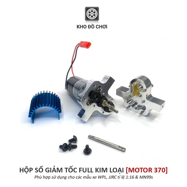Hộp số giảm tốc full kim loại WPL + Motor 370 (Đi chậm, leo khỏe) | Kho ...