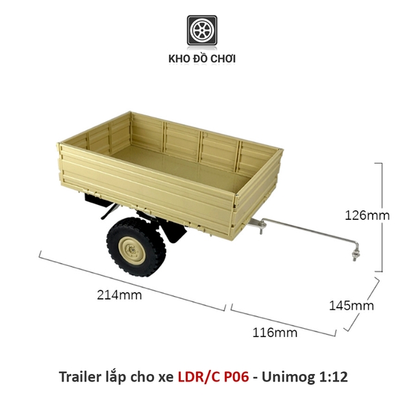 Trailer lắp xe LDR/C P06 - Unimog 1:12 | Kho Đồ Chơi