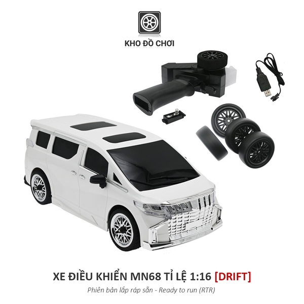 Ô tô điều khiển MN68 - Drift Car ALPHARD MPV 1:16 - RTR [TẶNG BIỂN SỐ ...