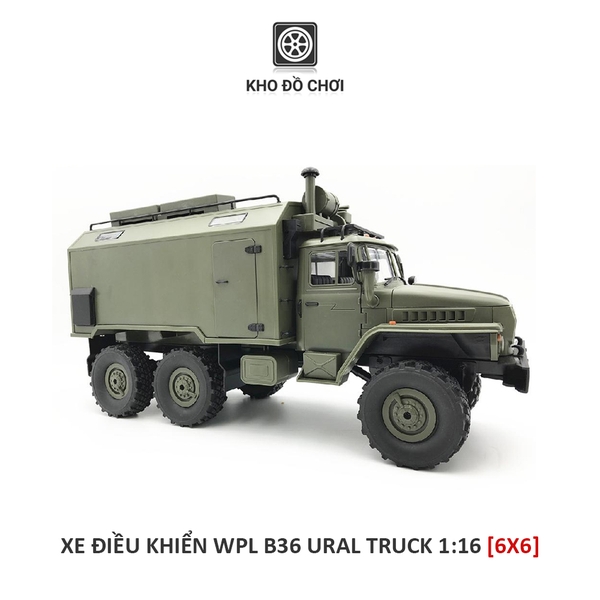 Ô tô điều khiển WPL B36 URAL 4320 6x6 1:16 - RTR [TẶNG BIỂN + STICKER ...