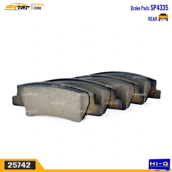SP4335 - Bố Thắng - Má Phanh SAU Kia K5 Hyundai TUSON 22- Hi-Q Sansing Korea