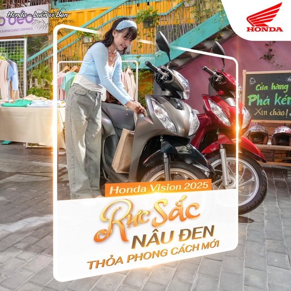 RỰC SẮC NÂU ĐEN, THỎA PHONG CÁCH MỚI - VISION 2025 | Nam Sương Motor