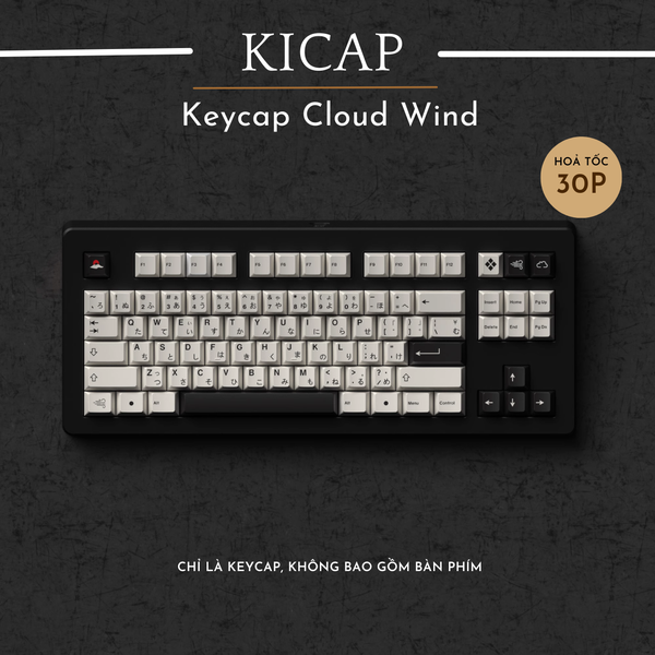 Bộ keycap cherry Japan Cloud Wind | Kicap