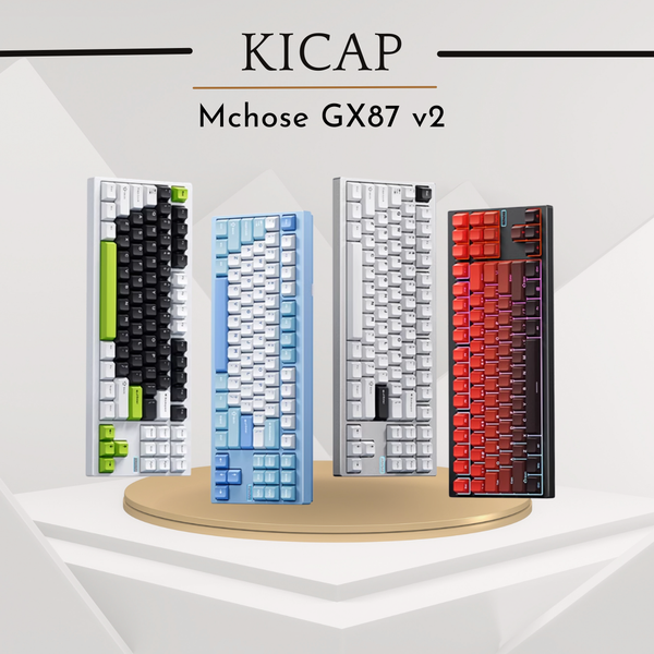 Bàn phím cơ Mchose GX87 V2 - Catch Ball, Anode siêu mịn | Kicap