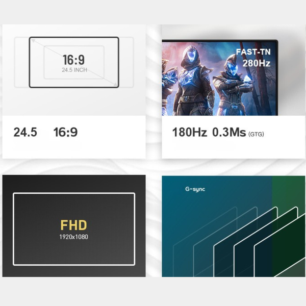 Màn hình gaming Tuoshuo AL247F – 24.1 Inch E-TN | Full HD | 310Hz ...
