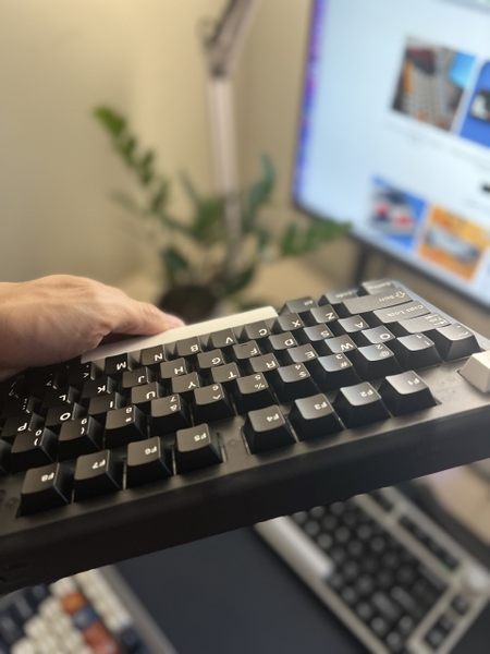 Combo custom MK870 White on black | Kicap