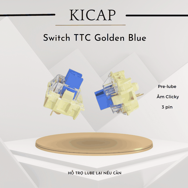 Switch TTC Golden Blue - Âm clicky | Kicap