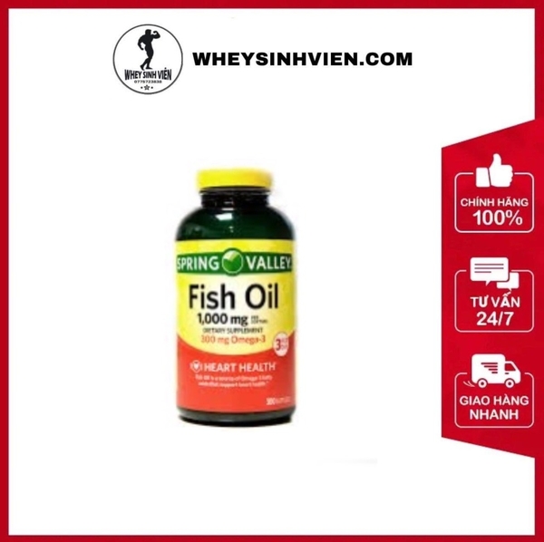 Omega-3 Spring Valley 300 viên | wheysinhvien