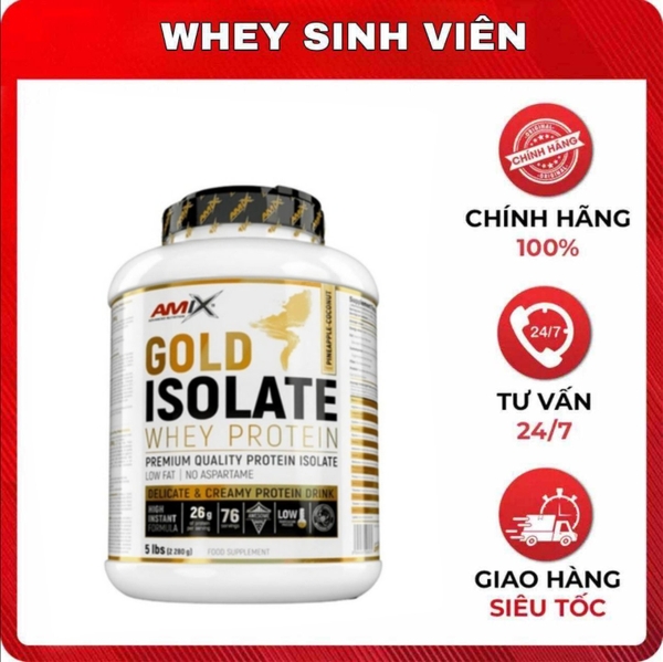 Amix Gold Isolate Whey Protein - 5 lbs | wheysinhvien