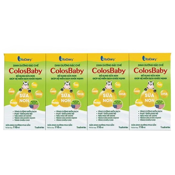 Sữa ColosBaby Gold tăng cân pha sẵn 110ml (lốc 4 hộp)