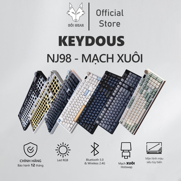 [In Stock] Bàn phím Keydous NJ98 - Full phím