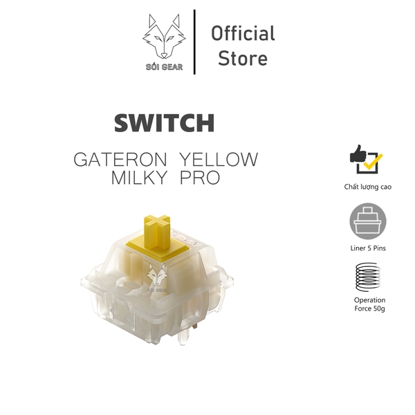 Switch Gateron Yellow Milky Pro