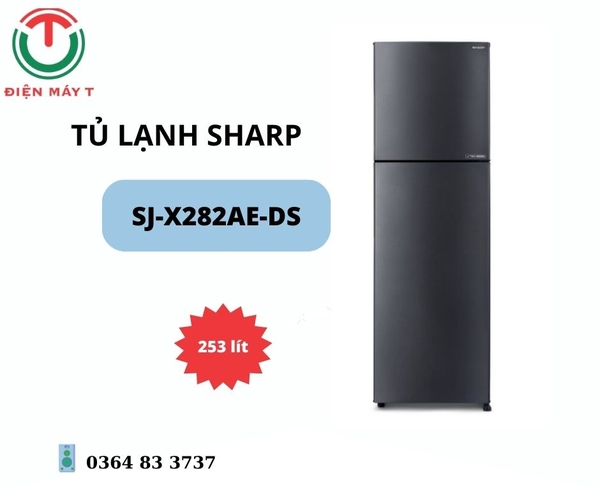 Tủ lạnh Sharp Inverter 253 lít SJ-X282AE-DS | Điện Máy T