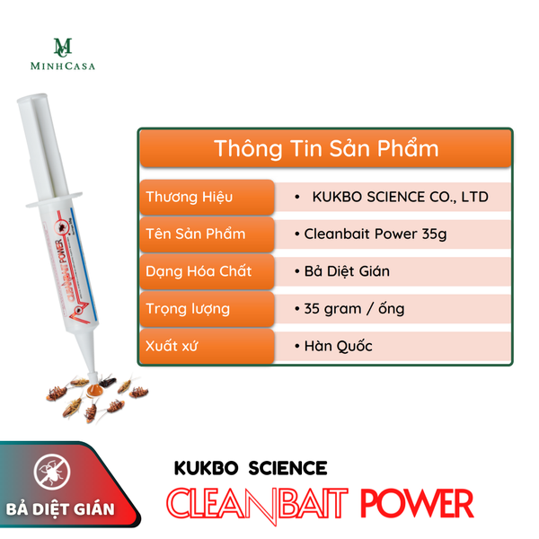 Combo 2 - Bả diệt gián Cleanbait Power 35g