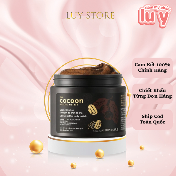 Tẩy da tế bào chết Body Cocoon Cà phê Đắk Lắk [Cty - Full VAT] | LU.Y Store