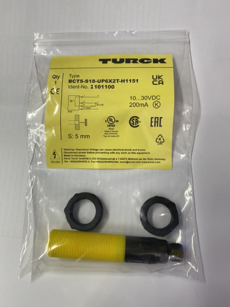 TURCK BCT5-S18-UP6X2T-H1151 Cảm biến điện dung IOLink | Tự động hóa Az