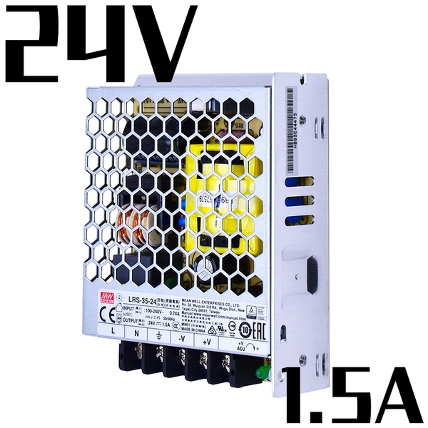 Meanwell LRS-35-24 Nguồn DC (24V 1.5A 35W) | Tự động hóa Az