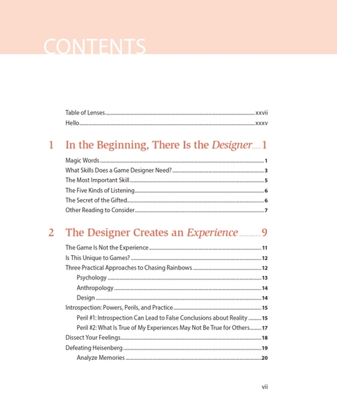 The Art of Game Design A Book of Lenses 3rd Edition