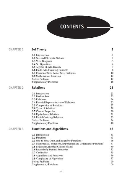 Schaum's Outline of Discrete Mathematics 3rd Edition