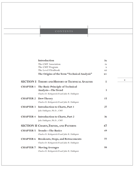 CMT 2024 Level 1 Curriculum : An Introduction to Technical Analysis
