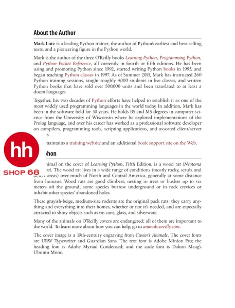 Learning Python, 5th Edition 2013 ( Bản đầy đủ)