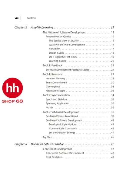 Lean Software Development: An Agile Toolkit
